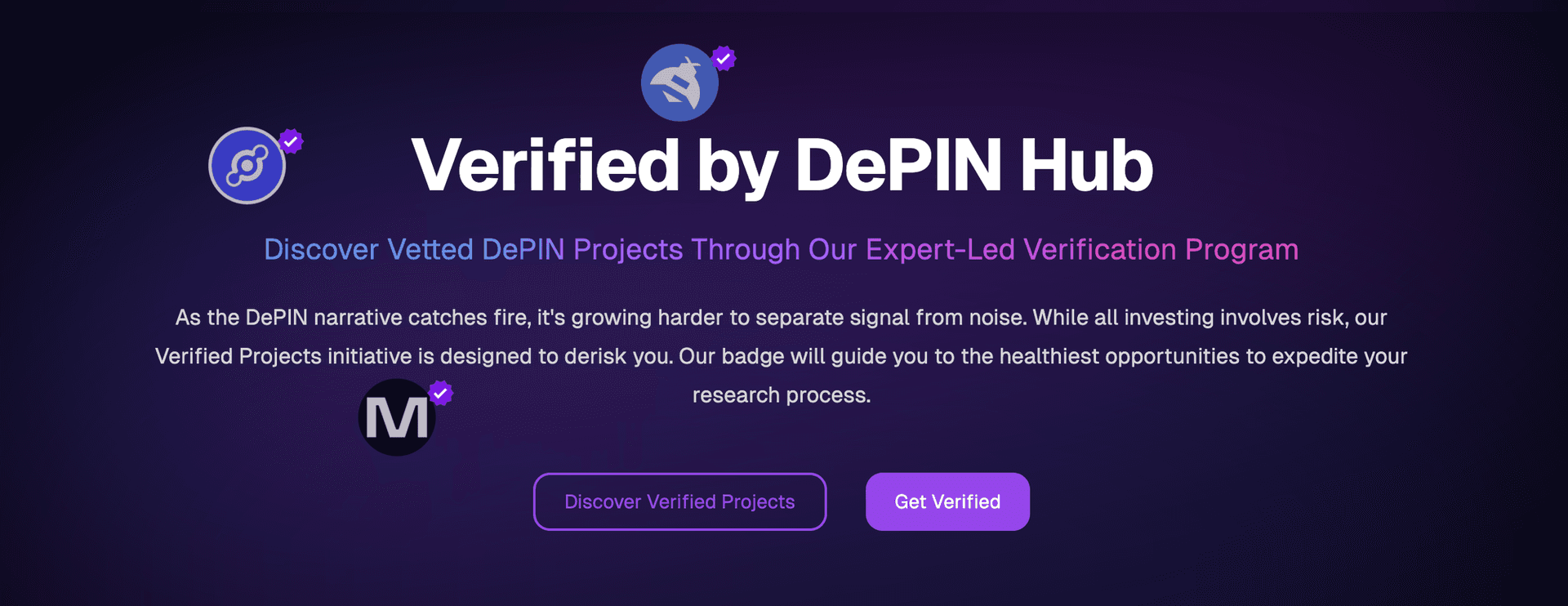 Introducing: Verified Projects —The DePIN Standard You Asked For 🎯 ...